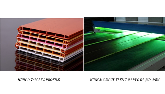 SƠN UV TRÊN TẤM PVC PROFILE